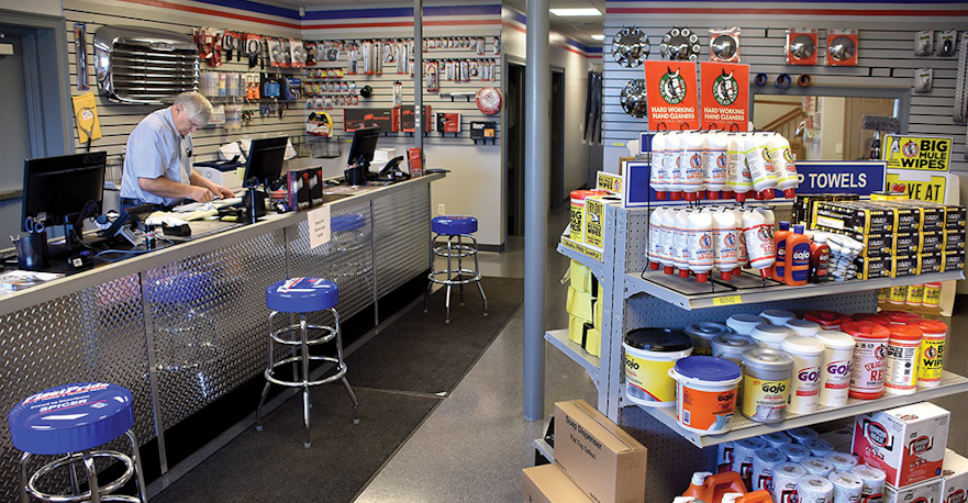 Auto Parts Store Counter
