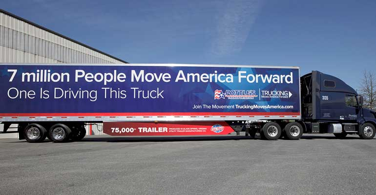 Utility Trailer Celebrates 75,000th Dry Van | Trailer Body Builders