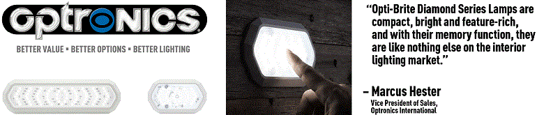 Optronics introduces Opti-Brite Diamond Series LED lamps | Trailer Body Builders