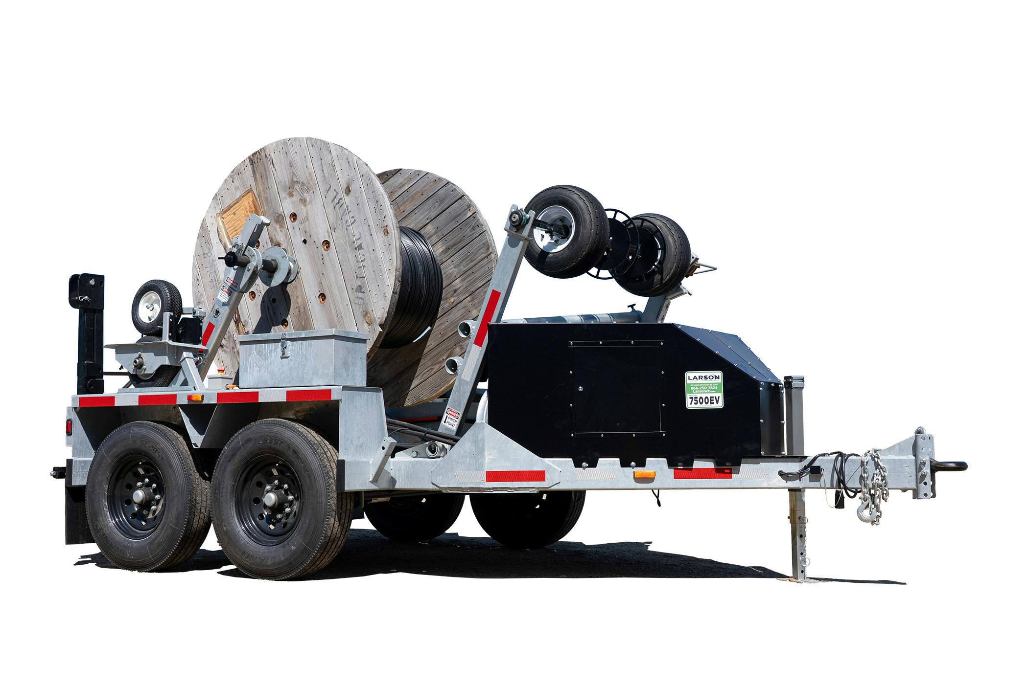 Larson offers first electric-powered cable trailer | Trailer Body Builders